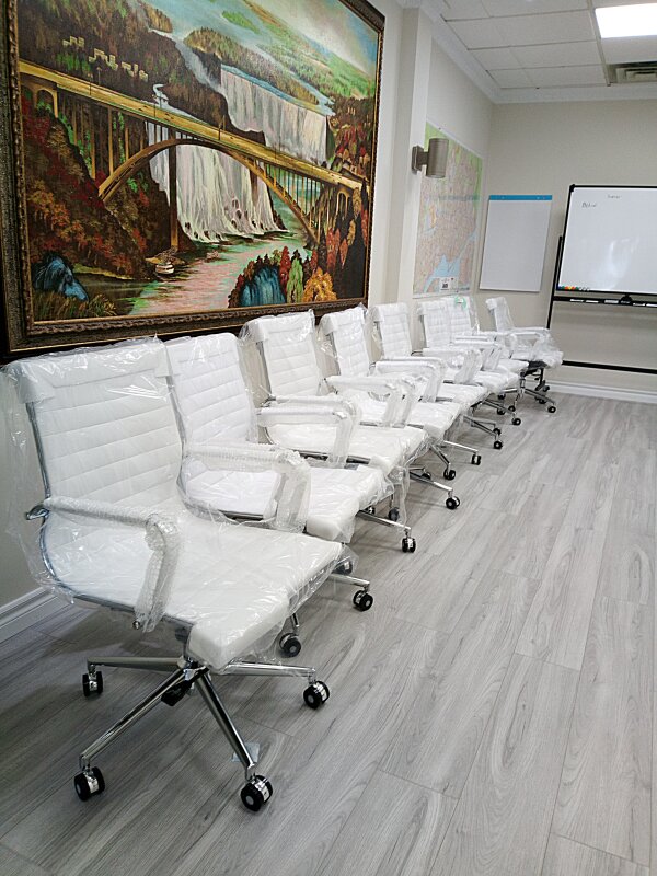 White Executive Multi-Purpose Office Chair Mid-Back - Officestock ...