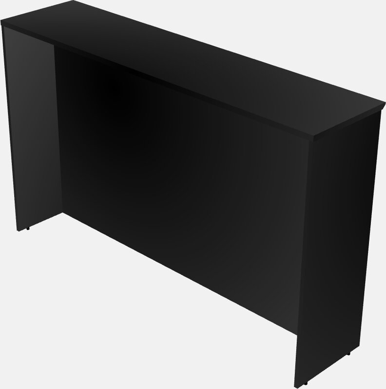 Slick Black Reception Counter (without Desk) - Officestock - Modern ...