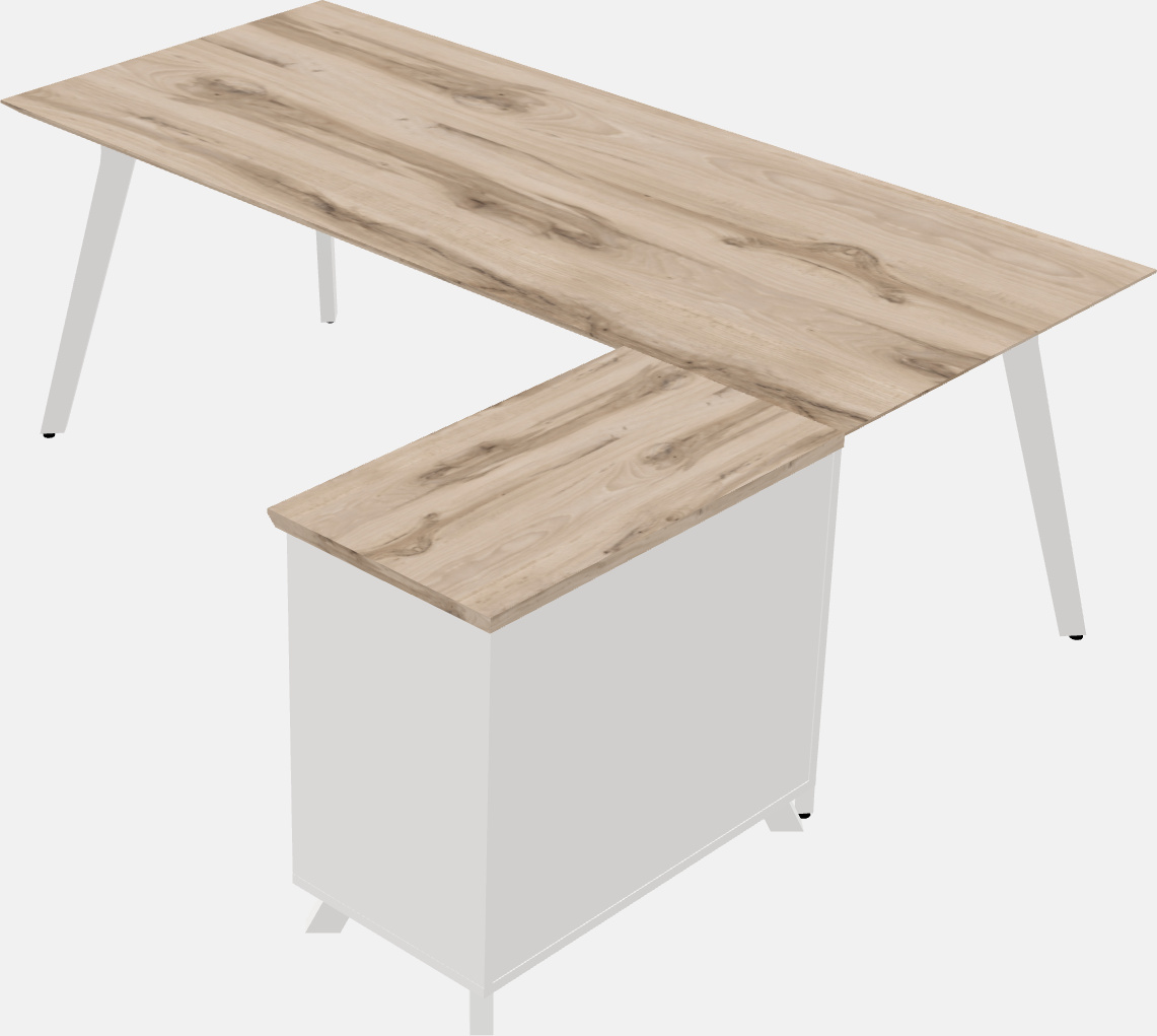 Heinne Holz Executive Desk With Beveled Edges And An Angular Leg Design ...