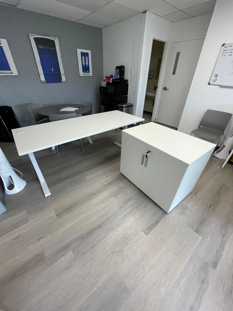 White Office Storage Cabinet - Officestock