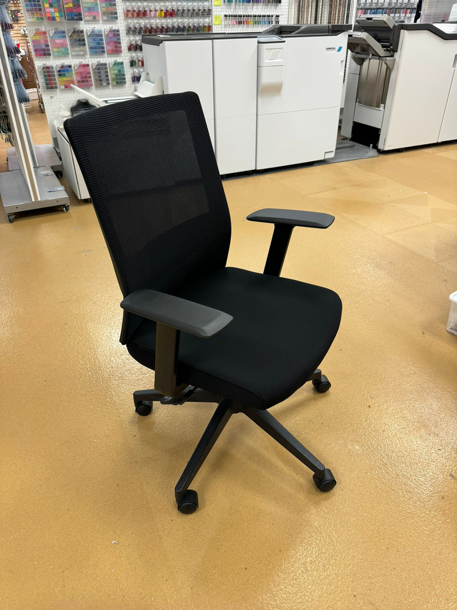 Black Office Task Chair - Commercial Grade 1 - Officestock